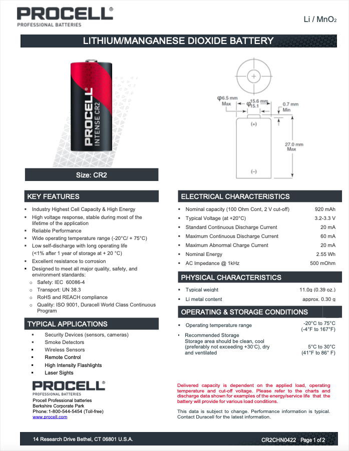 Duracell ® Procell ® Intense PXCR2 Battery (18 Packs)(216 Pieces) – RocketDistributing.com