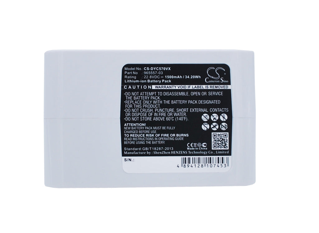 Dyson Type-B Battery Replacement for Cordless Vacuum (1500mAh ...
