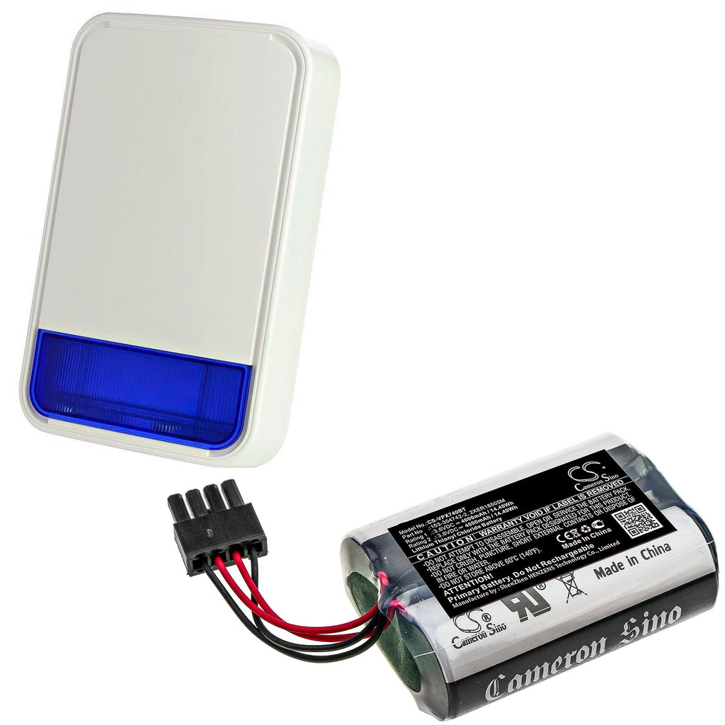 Visonic 2XER18505M Battery Replacement for Wireless Outdoor Siren ...