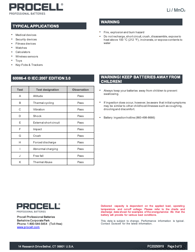 Duracell ® Procell ® PC2025 Battery (200 Pieces) – RocketDistributing.com