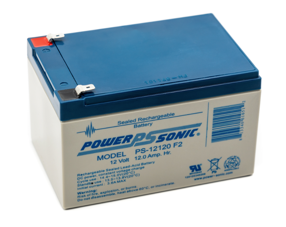Power Sonic PS-12120 F2 Battery - 12 Volt 12 Amp Hour ...