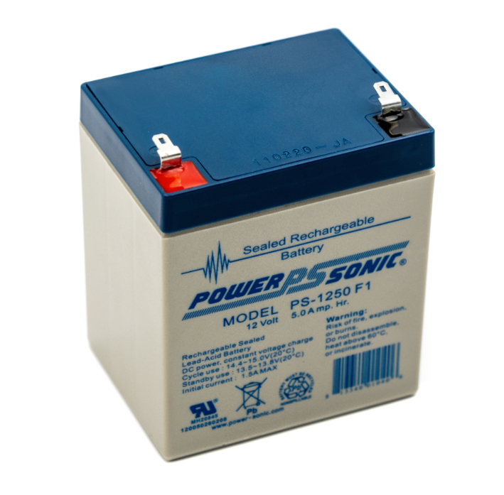 Power Sonic PS-1250 F1 Battery - 12 Volt 5 Amp Hour ...