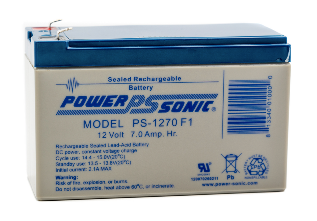 Power Sonic PS-1270 F1 Battery - 12 Volt 7 Amp Hour ...