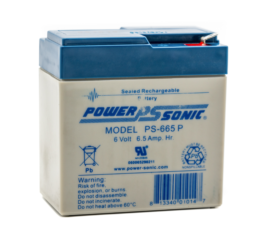 Power Sonic PS-665 FP Battery - 6 Volt 6.5 Amp Hour ...